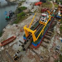 China 28 Inch Cutter Suction Dredger for 2200m Discharge Distance and Cummins 1000kw Engine for sale