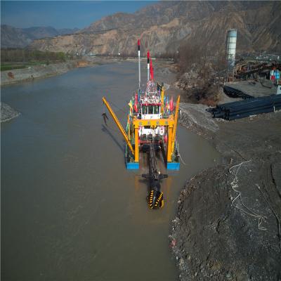 China Diesel Power Type Cutter Suction Dredging Mud Machinery with Capacity 100-3000 m3/h for sale