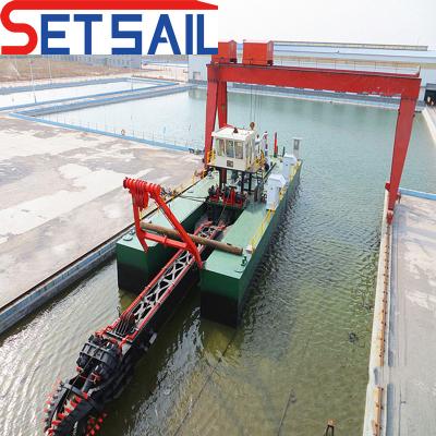 China US Currency 28inch Hydraulic Anchor Boom Cutter Suction Dredger with Flow Meter Head 64m for sale