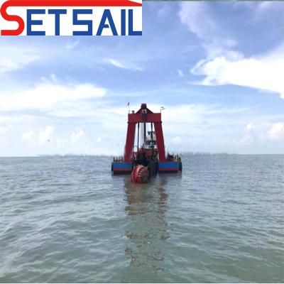 China 26 Inch Cutter Suction Dredger with Underwater Pump Soild Capacity 1200m3 Head 57m for sale