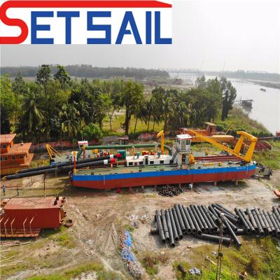 China Customized Request Hydraulic Motor Control Cutter Suction Sand Vessel for River Mud for sale