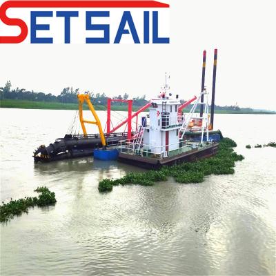 China Customized Weichai Cutter Suction Dredging Sand Boat with Spud Position Rexroth Hydraulic for sale