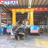 China Design 500kw Cutter Power Diesel Engine 32inch Cutter Suction Dredger for Sand Mining for sale