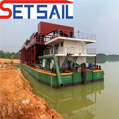 China 32inch Diesel Engine Cutter Suction Dredger with Cummins/720kw Auxiliary Power Head 66m for sale