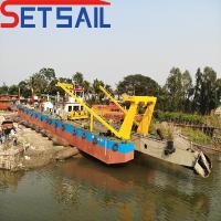 China 32inch Hydraulic River Sand Cutter Suction Dredger with Anchor Boom and Hydrocyclone for sale