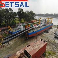 China 32inch Hydraulic River Sand Cutter Suction Dredger with Anchor Boom and Hydrocyclone for sale