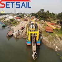 China 32inch Hydraulic River Sand Cutter Suction Dredger with Anchor Boom and Hydrocyclone for sale