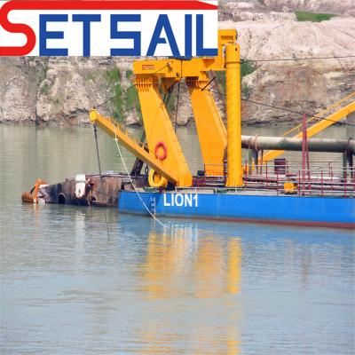 China 32 Inch Cutter Suction Sand Dredger with 2400mm Cutter Head Diameter and Water Flow Meter for sale