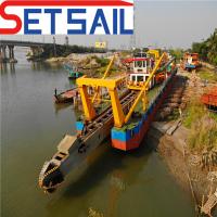 China 34L-500L Fuel Consuption 22 Inch Cutter Suction Dredging Sand Ship with Anchor Boom for sale