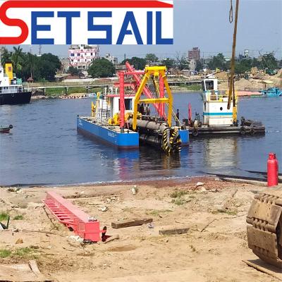 China US Currency Diesel Engine Cutter Suction Dredging Boat for Sand Mining in Rivers for sale