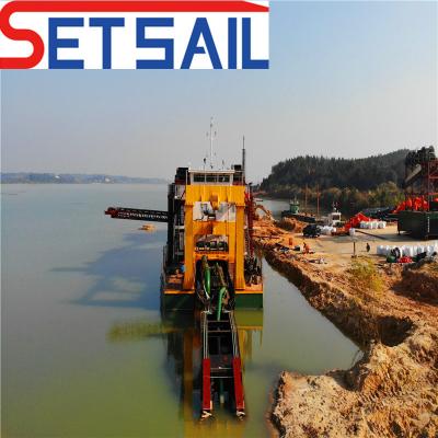 China 1500m Discharge Distance Hydrocyclone Rexroth Pump Cutter Suction Sand Boat for River Sand for sale