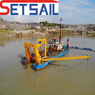 China Diesel Power Type QHCSB-12 Full Cutter Suction Dredging Sand Boat for River Dredger for sale