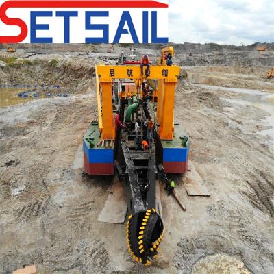 China Power Cutter Suction Dredging Boat for River Sand 54m Head 360000kg Package Gross Weight for sale