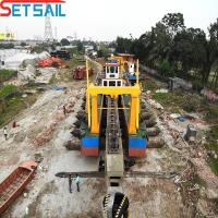 China Dredging Boat Hydraulic Pump Cutter Suction Dredger with Dredging Depth of 15 Meters for sale