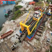 China Dredging Boat Hydraulic Pump Cutter Suction Dredger with Dredging Depth of 15 Meters for sale