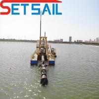 China 12mm Bottom Plate Diesel Engine 10 Inch Cutter Suction Boat with Hydraulic Pump AEHKI-34 for sale