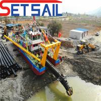 China 500m3 Sand Pump Cutter Suction Mud Dredger for River Heavy Duty Cyclone and Gearbox for sale