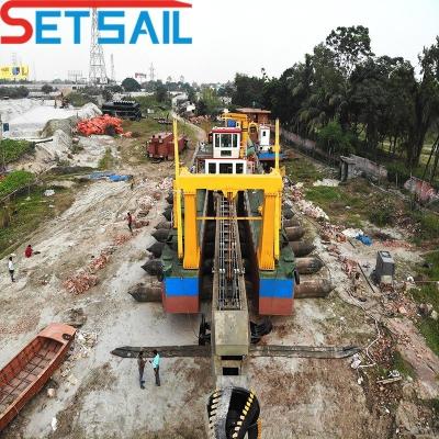 China Shijiazhuang Industrial Pump Cutter Suction Sand Dredger for River Mud Depth 2.2m-5m for sale