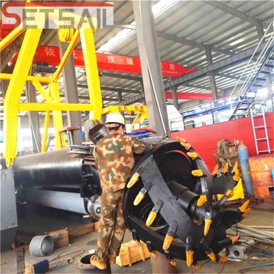 China Cyclone Type Cast Iron Cyclone Diesel Engine River Sand Dredger with Hydraulic Pump for sale