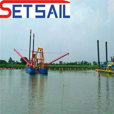 China 137L Total Fuel Consumption 18 Inch Cutter Suction Sand Dredger with Weichai Diesel Engine for sale