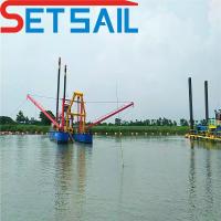 China 1800.00cm * 380.00cm * 250.00cm Hydraulic 24 Inch Cutter Suction Dredger with Depth Meter for sale