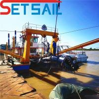 China 1800.00cm * 380.00cm * 250.00cm Hydraulic 24 Inch Cutter Suction Dredger with Depth Meter for sale