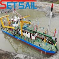 China 1800.00cm * 380.00cm * 250.00cm Hydraulic 24 Inch Cutter Suction Dredger with Depth Meter for sale