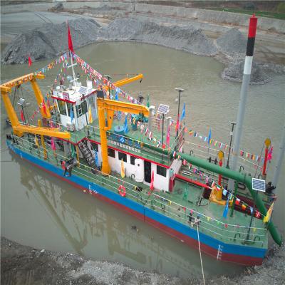 China 24 Inch Hydraulic Lake Mud Dredger with Diesel Engine Power and Siemens PLC System for sale