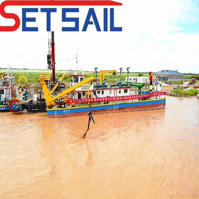 China 7.5m Width Cutter Suction Sand Dredger with Rexroth Hydraulic Pump and Diesel Engine for sale
