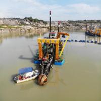 China 17-60 Meter Total Length Diesel Engine Cutter Suction Dredger QHCSD-1 for River and Lake for sale
