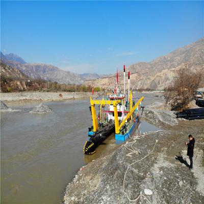 China Diesel Engine Drive Cutter Head Cutter Suction Dredger for Customized Sand Extraction for sale