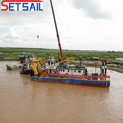China 1500m Discharge Distance Sand Dredger with 3500m3 Water Flow and Hydraulic River Pump for sale