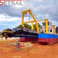 China Hydraulic Control System Diesel Engine Power Cutter Suction Sand Dredger with Cyclone for sale