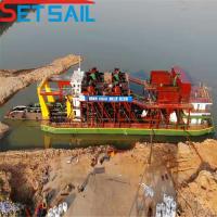 China Rexroth Hydraulic Control System Diesel Engine Cutter Suction Dredger for River Sand for sale