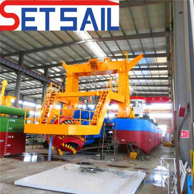 China Underwater Pump Diesel Engine Cutter Suction Dredger with Anchor Boom and Customized for sale