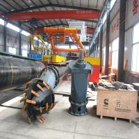 China Customization Diesel Engine Cutter Suction Dredging Sand Machinery with Anchor Boom for sale