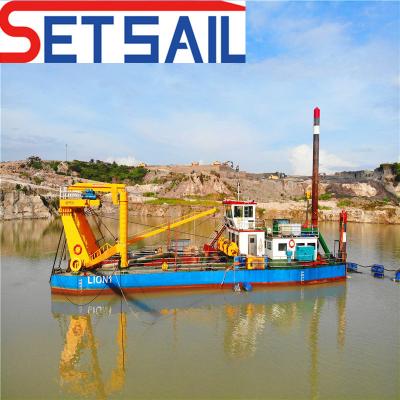 China Hydraulic Winch Diesel Engine Cutter Suction Dredger with Zinc Spelter Aseptic Technique for sale