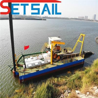 China 16m Dredging Depth 298kw Auxiliary Engine Power Cutter Suction Mud Dredger for sale