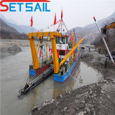 China Diesel Engine Booster Station 22inch Sand Dredger with Anchor Boom and Siemens PLC for sale