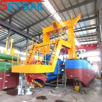China Diesel Engine Booster Station 22inch Sand Dredger with Anchor Boom and Siemens PLC for sale
