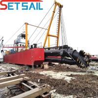 China Diesel Engine Booster Station 22inch Sand Dredger with Anchor Boom and Siemens PLC for sale
