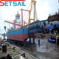 China Diesel Engine Booster Station 22inch Sand Dredger with Anchor Boom and Siemens PLC for sale