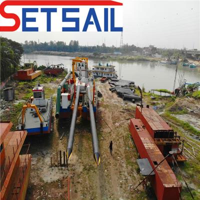 China Rexroth Hydraulic System 38m Lake Sand Dredger with Cummins Diesel Engine and Cutter Head for sale