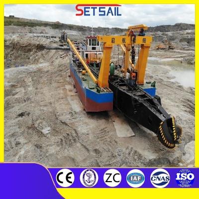 China 16-65m Set Sail Mute CCS Cutter Auger Suction Hydraulic Dredger with D-1 Diesel Engine for sale