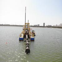 China 20 Inch Sand Pumping Cutter Suction Dredgers Equipment with 10mm Deck Plate Thickness for sale