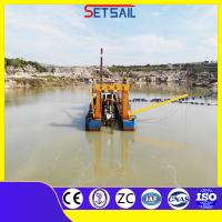China Hydraulic Winch and Spud Carrier Steel Plate Type Cutter Suction Dredger for Sea Sand for sale