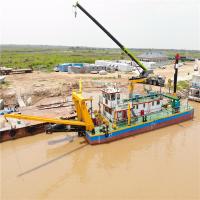 China 18 Inch Cutter Suction Dredger Powered by Cumins 260 Kw Diesel Engine and Anchor Boom for sale