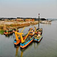 China 18 Inch Cutter Suction Dredger Powered by Cumins 260 Kw Diesel Engine and Anchor Boom for sale