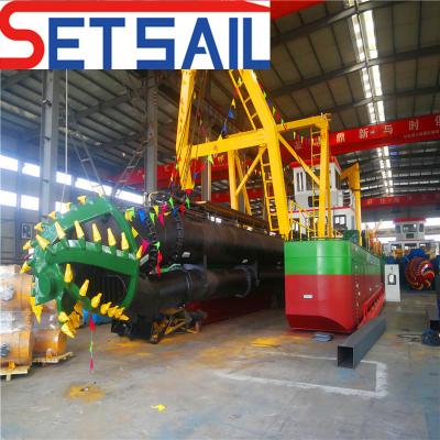China Total Length 39m 18 Inch Cutter Suction Dredger for Sand Dredging Vessel in River for sale