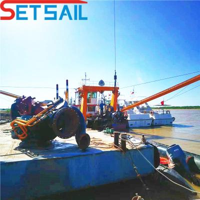 China 180000.000kg Gross Weight Hydraulic 18 Inch Cutter Suction Sand Dredger with Carriage for sale